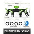 4-Way Garden Hose Splitter, Heavy-Duty Metal with Individual Shut-Off ...
