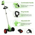 BAOKALER Cordless Electric Weed Eater, Adjustable Grass String Trimmer ...