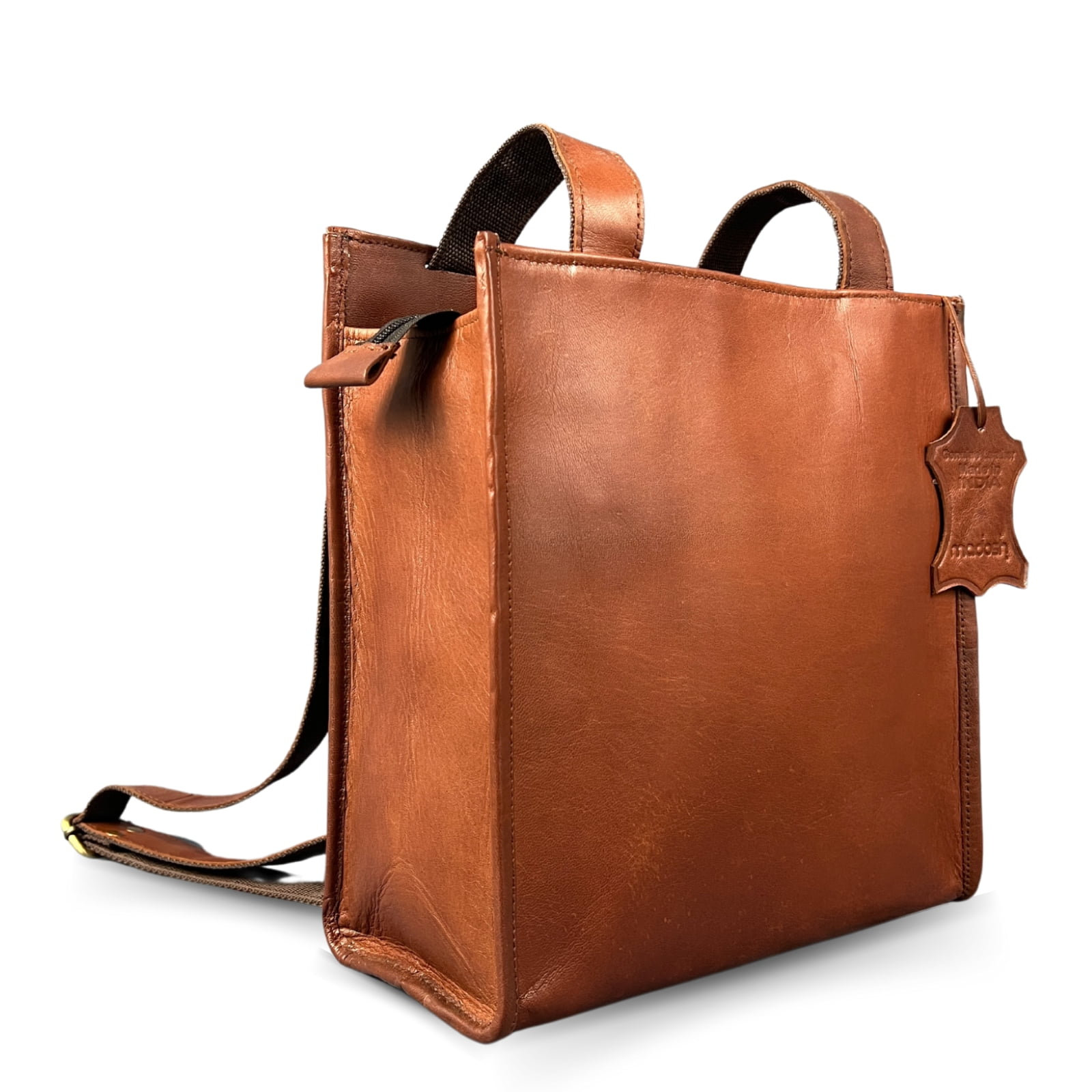 Click here for Madosh Genuine Leather 2-In-1 Brown Medium Backpac... prices