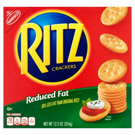 Nabisco Ritz Crackers Reduced Fat, 12.5 OZ - Walmart.com
