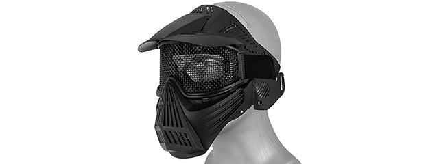 Emerson Industries Full Face Mask w/ Mesh Eye Protection & Visor ...