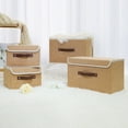 Anminy 2 Packs Foldable Fabric Storage Bin With Lid And Handle Large