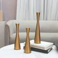 Modern Minimalists Candle Stands Set Of 3 Slim Metal Design Taper ...