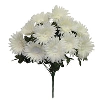 Pink Hybrid Tea Rose 27in Artificial Polysilk Faux Fake Flower Bush for ...