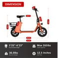 Windhorse C2 Urban Cruiser - Foldable E-Scooter, 450W, 36V, 15 mph, 265 ...