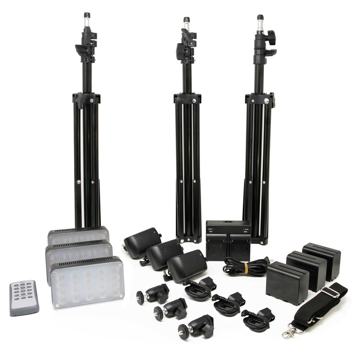 Core SWX TorchLED Bolt 300 3-Light Kit with Stands - Walmart.com