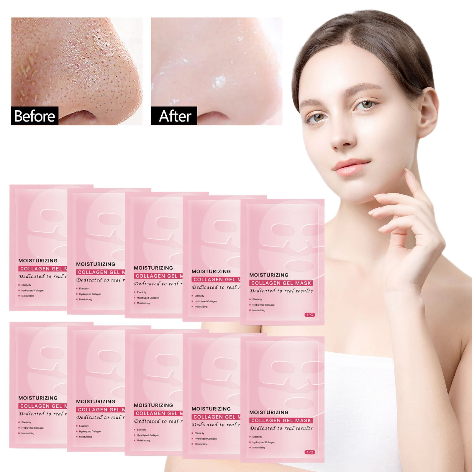 Ganfancp Collagens Mascarilla Hidratante Cristal Split Mascarilla Jelly ...