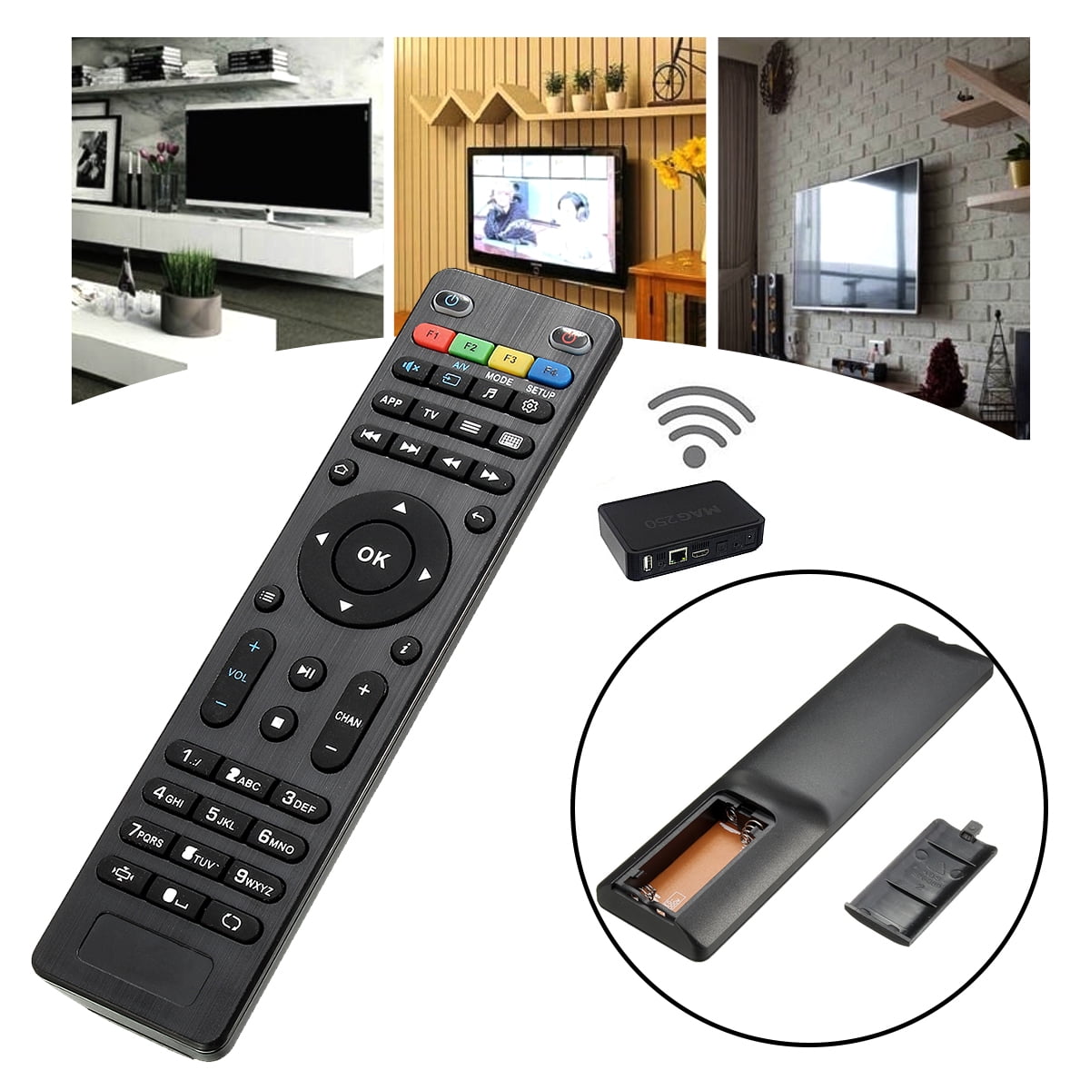 Remote Control Replacement For Mag 250 254 255 260 261 270 IPTV TV Set ...