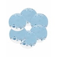 13 Inch Round Placemats Set of 6, Light Blue Snowman Christmas Non Slip ...