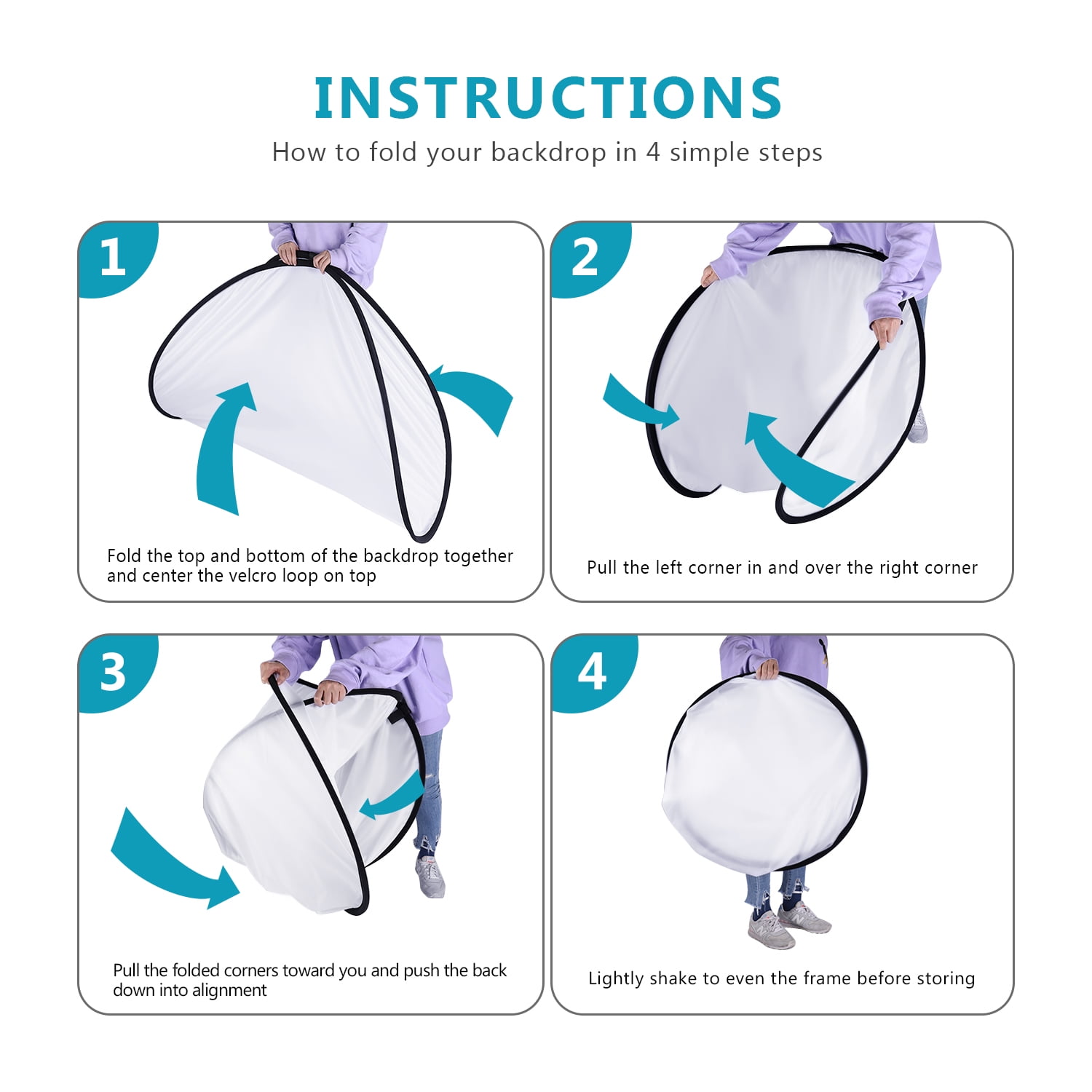 Buy Neewer 5'x7' Chromakey Soft White Collapsible Diffuser Panel with ...