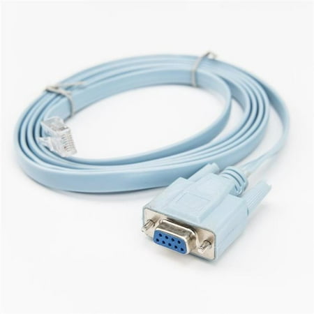 Rocstor Y10A211-BL1 6 ft. DB9 to RJ-45 Male Cisco Console Router Cable ...