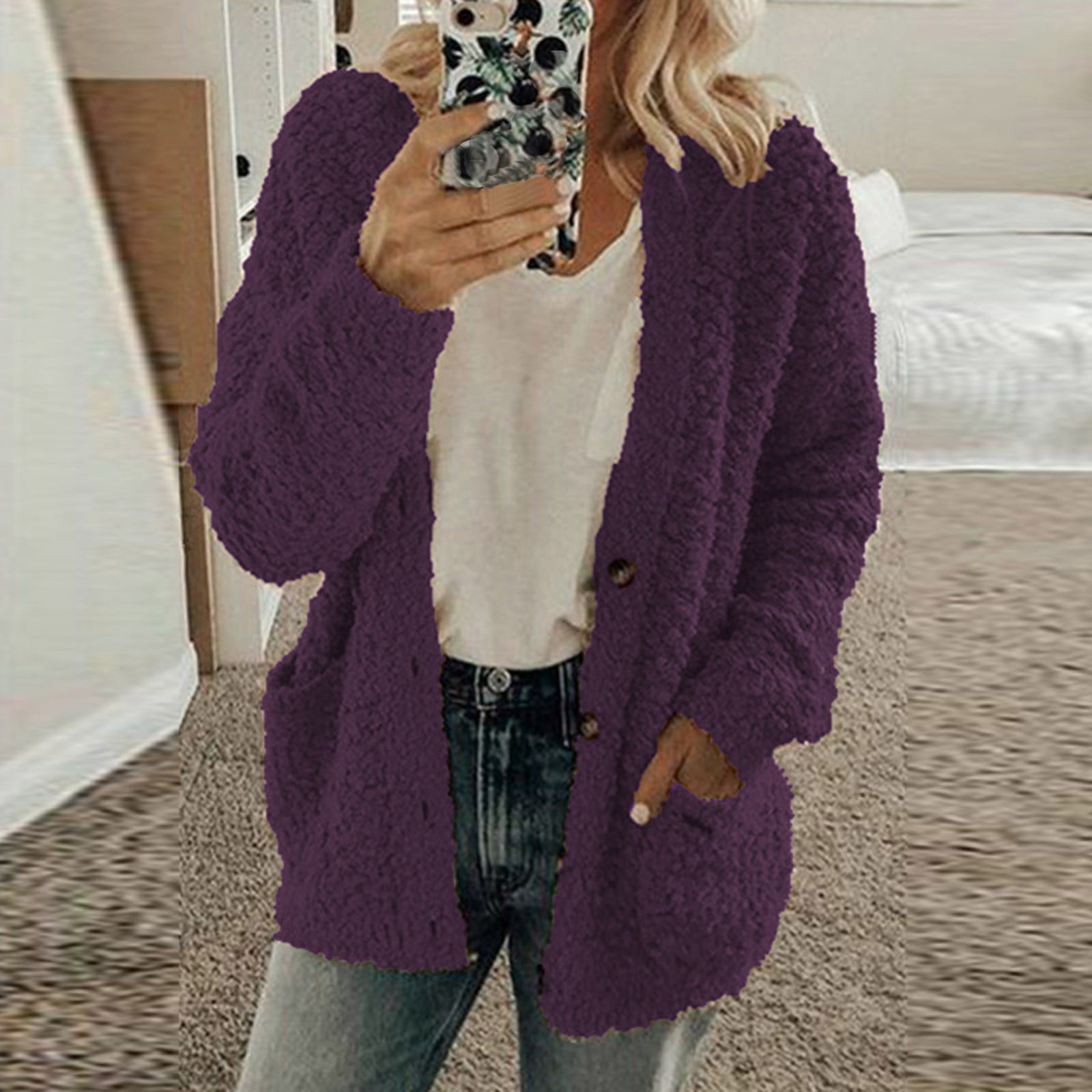 Click here for Nochalofo Winter Coats Jackets Flannel Jacket Flee... prices