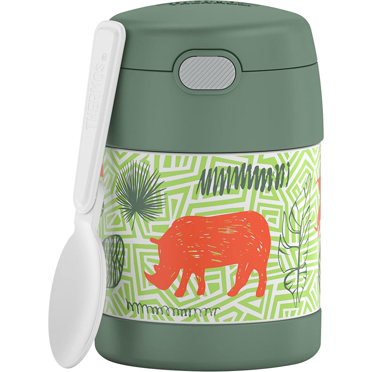 Thermos 10 oz. Kid's Funtainer Insulated Stainless Food Jar - Jungle Kingdom - Walmart.com