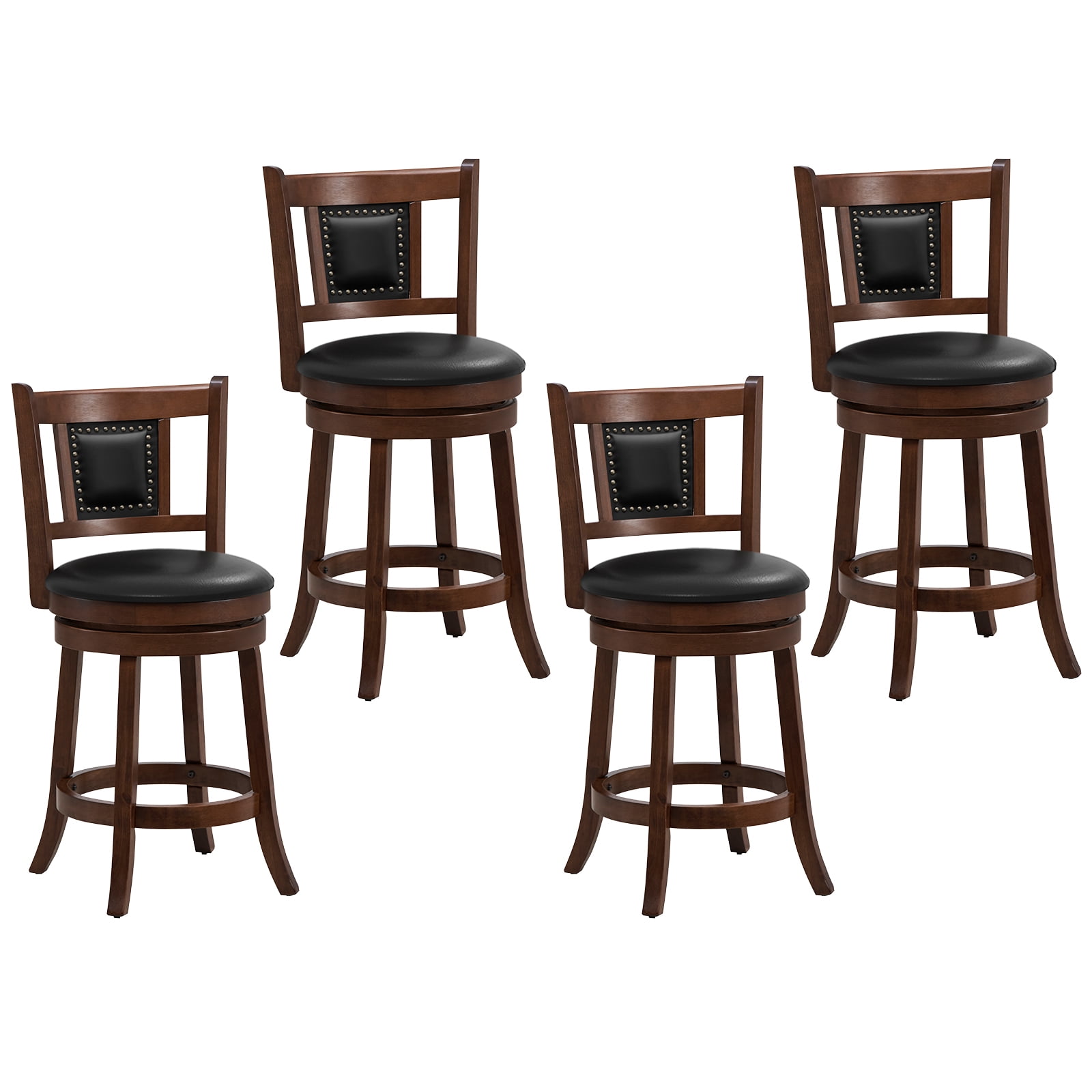 Click here for Patiojoy 25.5 Upholstered Bar Stools Set Of 4 360�... prices