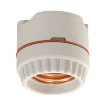 B&P Lamp® Short Keyless, Aluminum Medium Base Lamp Socket with Antique ...