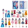 Lttoisl® Magnetic Paper Dolls Dress Up Dolls For Girls Pretend Playset ...