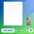 Rigid Self-Seal Mailers, White Paperboard Envelopes, 100 pack, 12.75 x ...