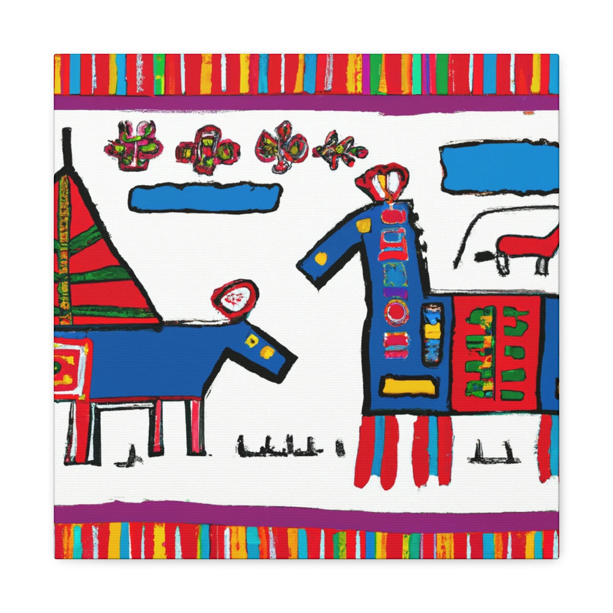 Toiling Country Scene - Canvas - Walmart.com