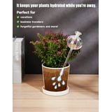 NiHome Iridescent Glass Cactus Watering Globes, 2-Pack, Self Watering System for Potted Plants ...