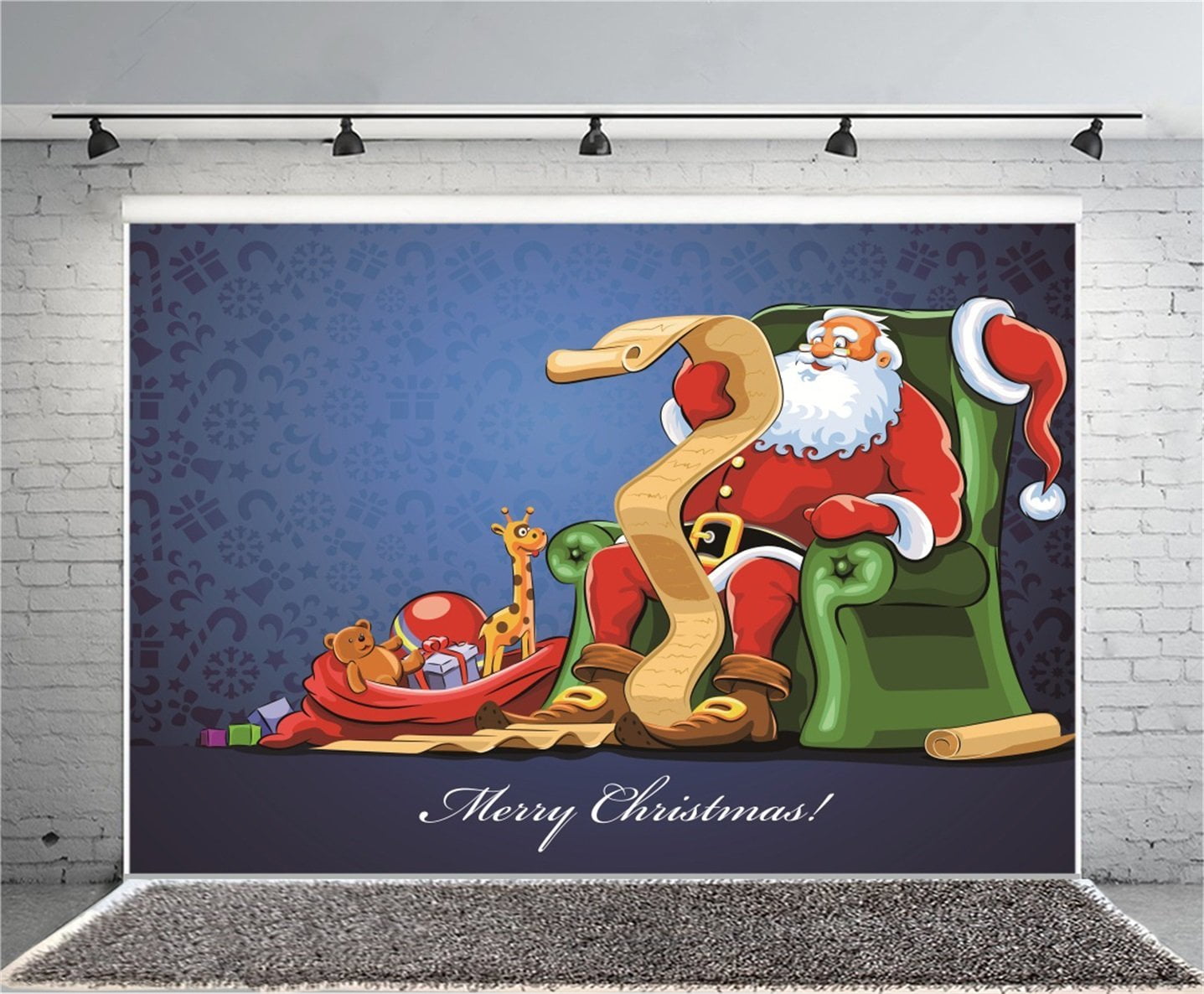 GreenDecor Polyster 7x5ft Santa Claus Gifts Photography Background ... GreenDecor Polyster 7x5ft Santa Claus Gifts Photography Background ...