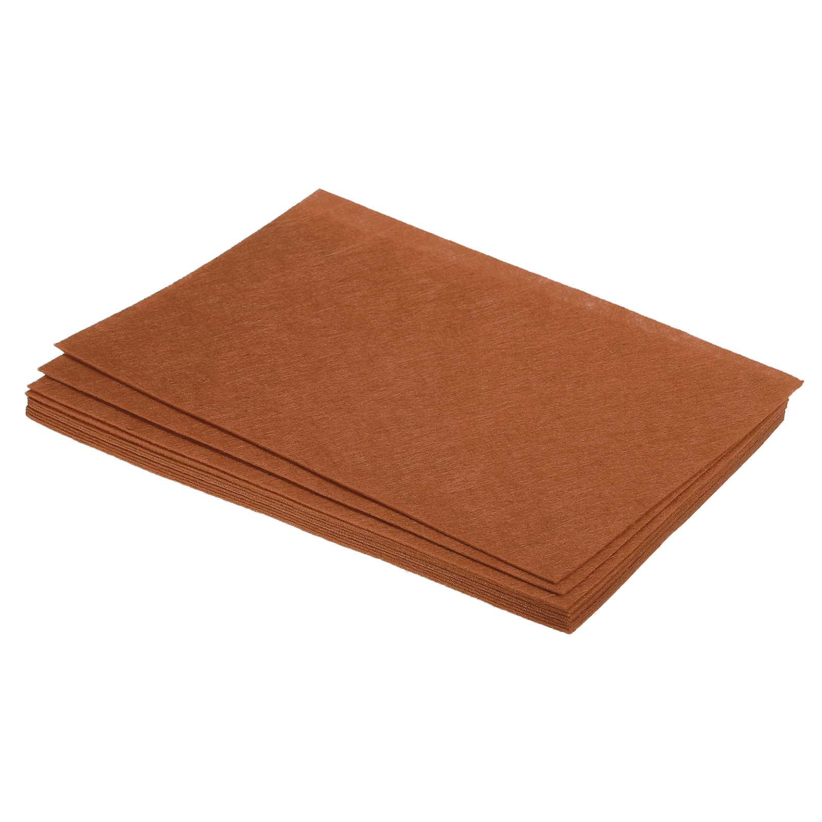Soft Felt Sheets Fabric Craft Sheets Brown 12 Inch x 8 Inch 12 Pcs ...