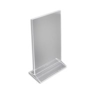 Curved Metal Counter Sign Holder 8.5"W x14"H - Walmart.com