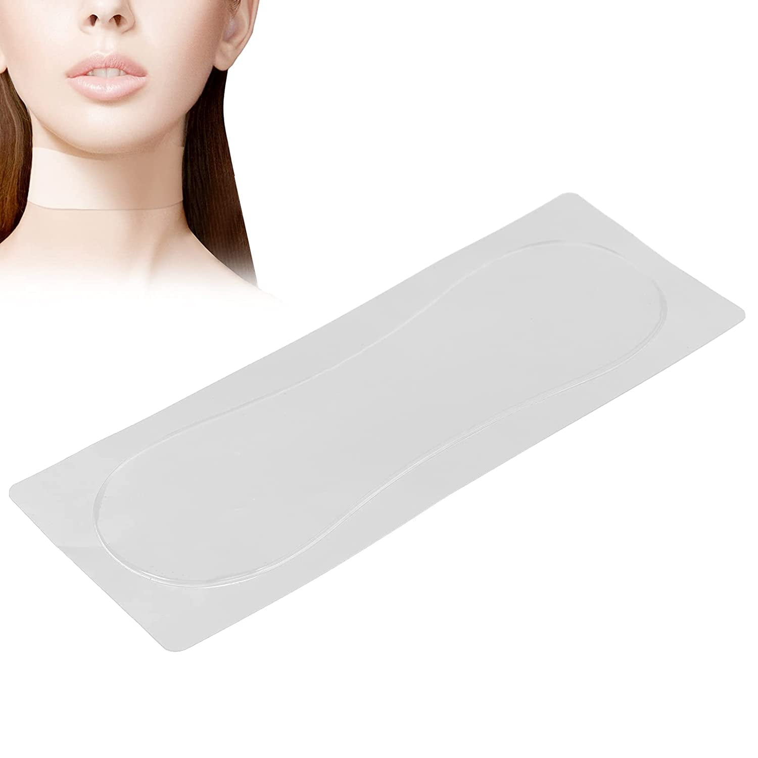 Decollete Anti Cleavage Wrinkles Silicone Pad, Transparent Neck Wrinkle ...