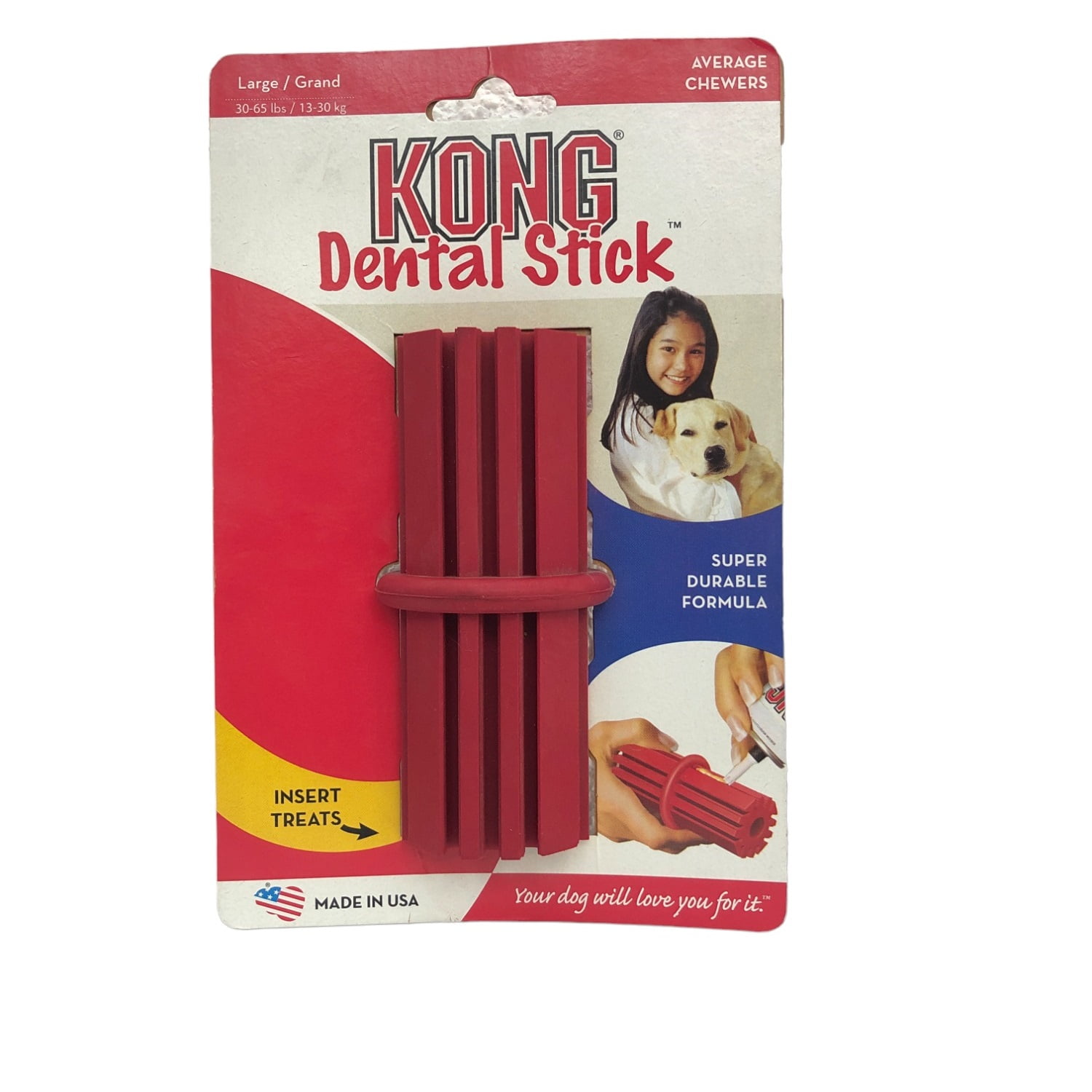 Juguete para perro Kong Dental Stick tamaño mediano | Bodega Aurrera en ...