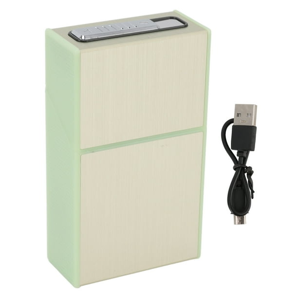 USB Cigarettes Box,Luminous Cigarette Case USB Magnetic Cigarette Box ...