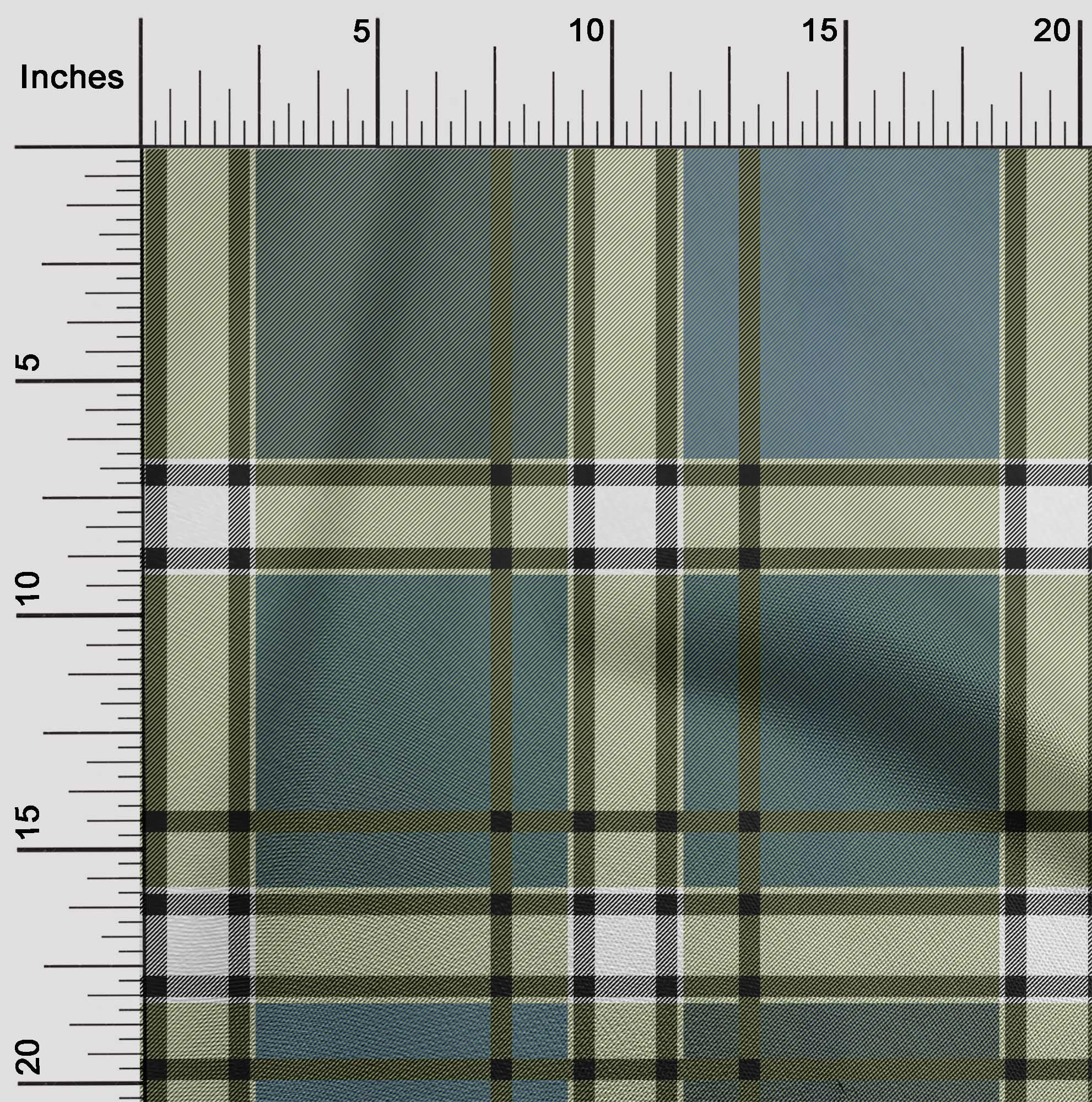 oneOone Cotton Silk Fabric Tartan Check Print Fabric By The Yard 42 ...