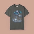 CLOTEX Vintage 90's Wolf Shirt. Moon Aurora Borealis Howling Wolves ...