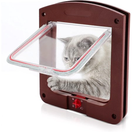 Surrme Cat Flap 22.4 X 20.3 X 3cm Dog Flaps Pet Door With Tunnel Cat ...