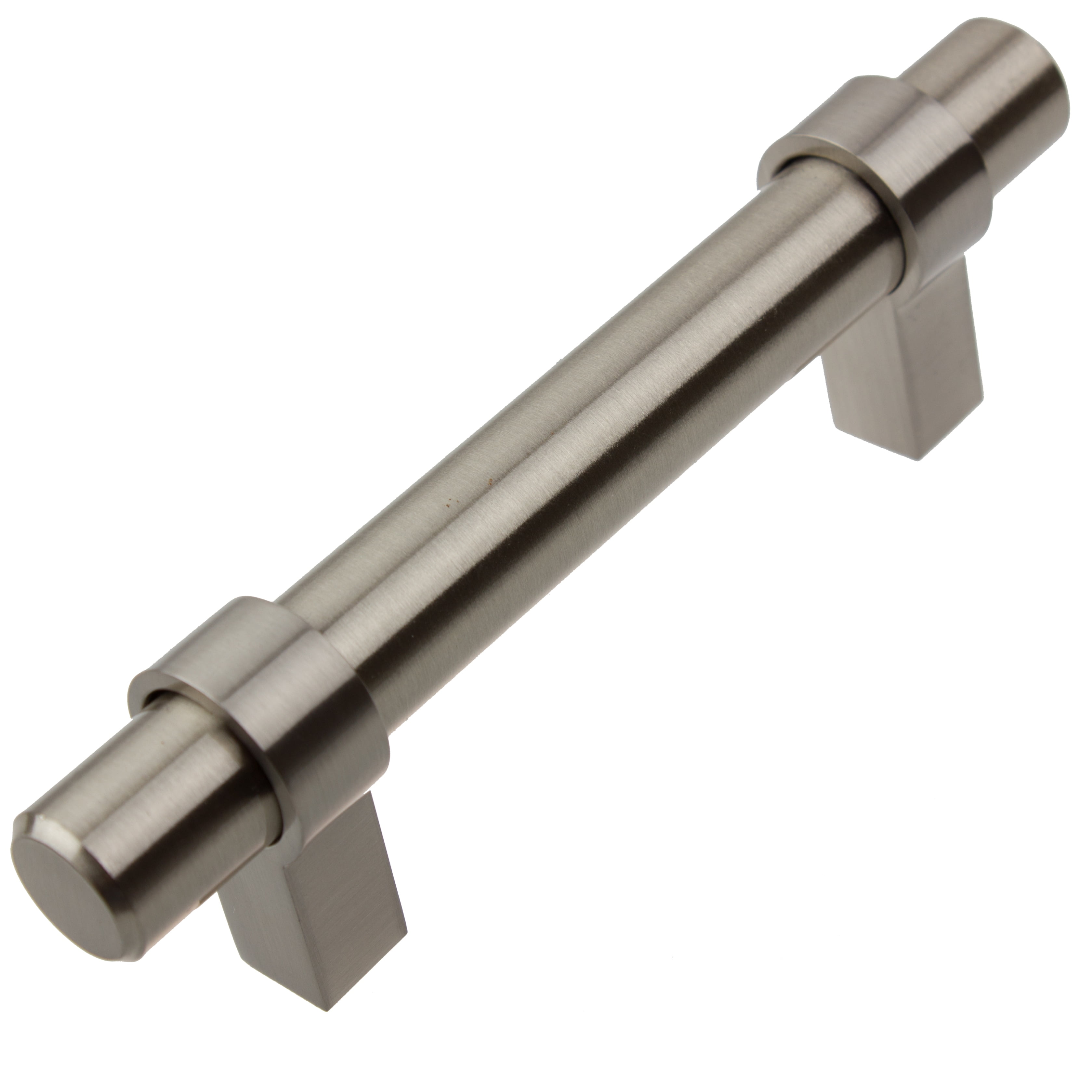 GlideRite 3 in. Center European Style Solid Steel Bar Pulls, Stainless ...