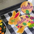EcoVerve 2026 Easter Bunny Shaped Welcome Mat Absorbent Non Slip And ...
