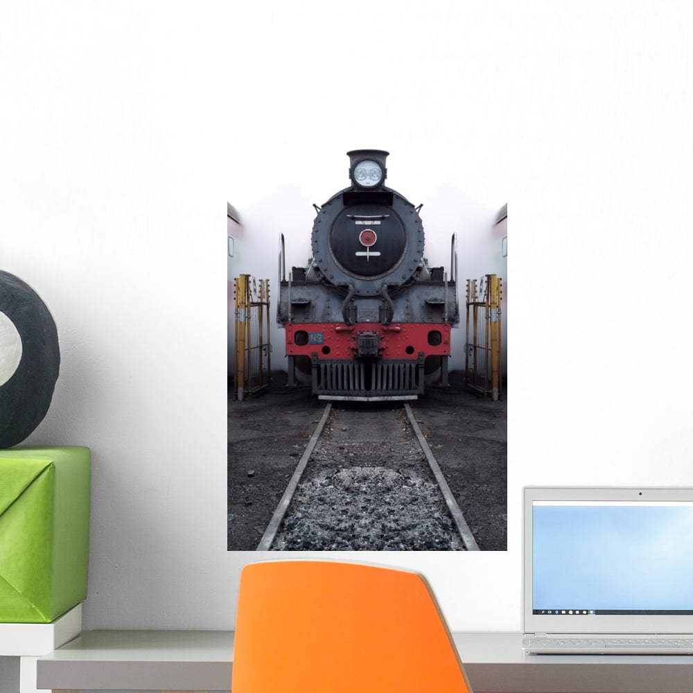 Old Steam Train Wall Mural by Wallmonkeys Peel and Stick Graphic (18 in ...