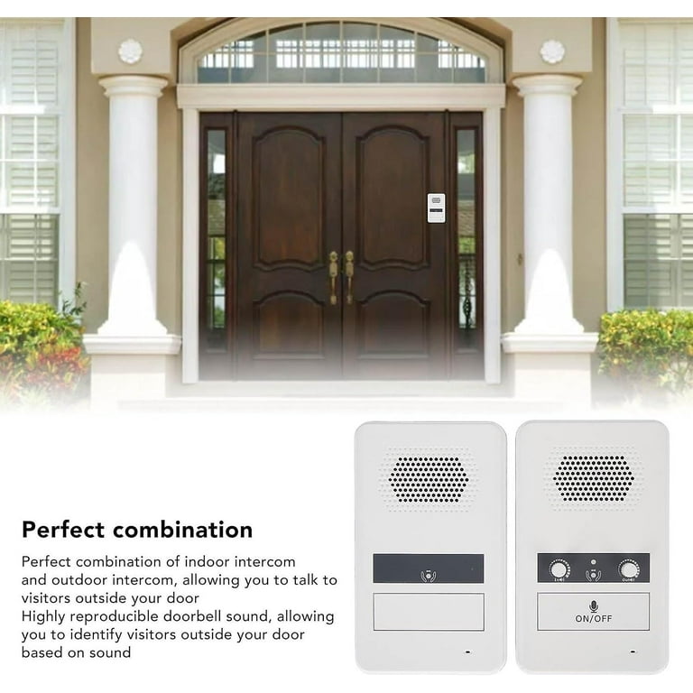 Home Intercom System 2-Way - Super Long Range Doorbell & Communication ...