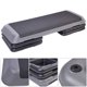 Costway 43'' Aerobic Stepper Step Cardio Fitness Exercise Adjust 4''-6 ...