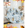 Bluey Flannel Throw Blanket - Super Soft Lightweight Cartoon Print ...