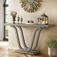 Tribesigns 55-inch Narrow Farmhouse Console Table, Rustic Wood Sofa ...