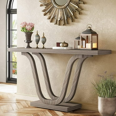 "Tribesigns 55"" Vintage Entryway Console Table, Wooden Hallway Table ...