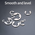 200 Pcs E-Clip Circlip External Retaining Rings, Stainless Steel E ...