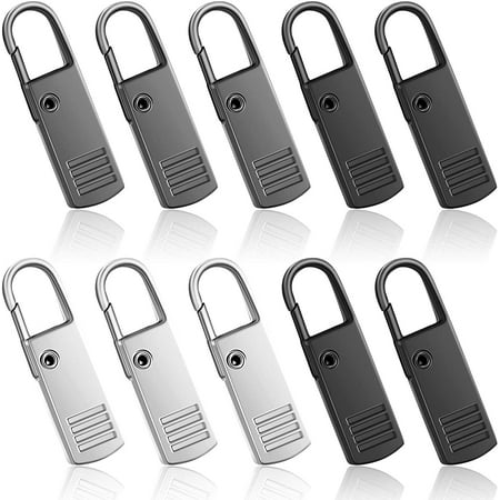 10 Pieces Zipper Pull Replacement Tab Replacement Luggage Zipper Pull ...