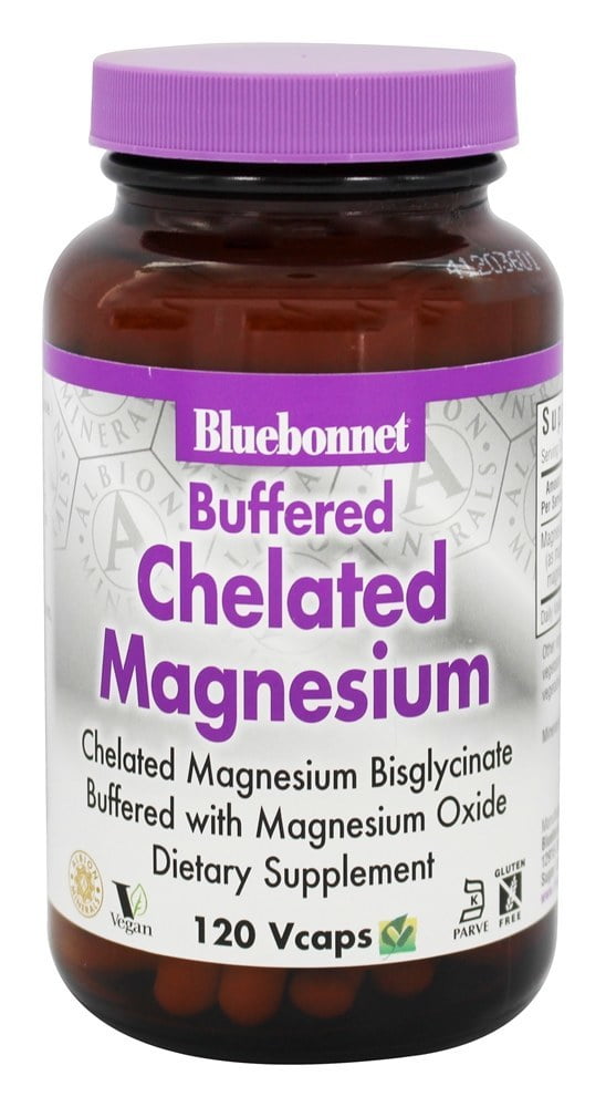 Bluebonnet Nutrition - Buffered Chelated Magnesium - 120 Vegetarian ...