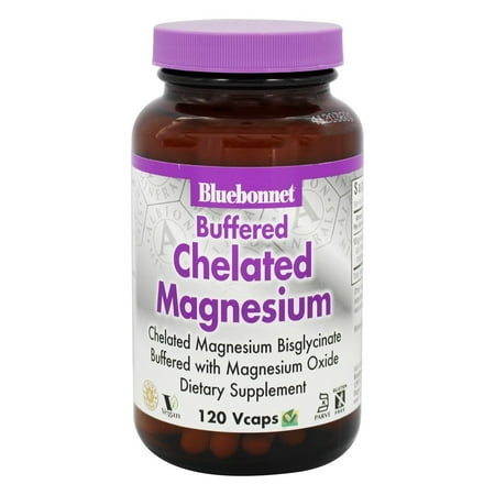 Bluebonnet Nutrition - Buffered Chelated Magnesium - 120 Vegetarian ...