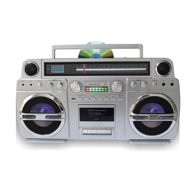 TechPlay Monster 1980S-Style Boom Box CD Player, Cassette Player ...