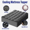VOUA Extra Thick Queen Size Mattress Topper, Cooling Mattress Pad Cover ...