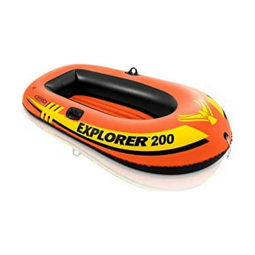 Intex Inflatable Explorer Pro 400 Four-Person Boat with Oars and Pump ...