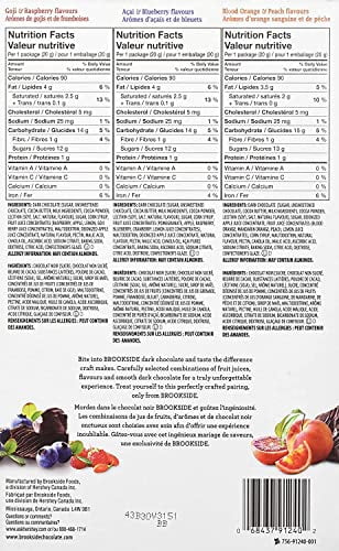 Brookside Dark Chocolate Covered Fruit (40 Count Variety Pack)z, 0.7 ...