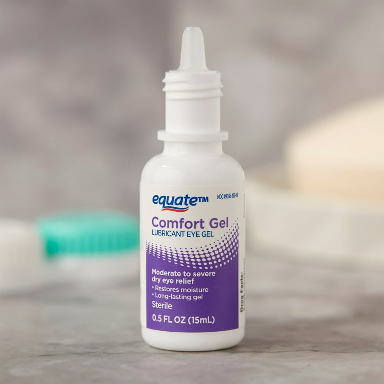 Equate Comfort Lubricant Eye Gel, 0.5 fl oz, 2 Pk