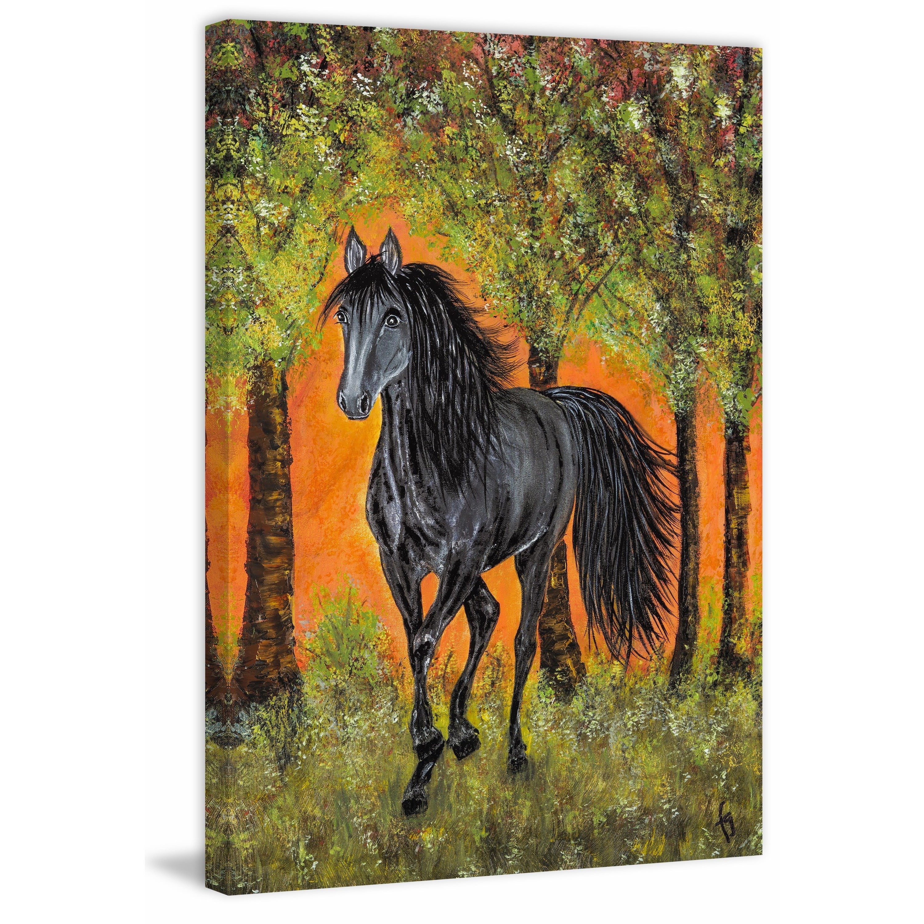 Friesian Horse Paintings